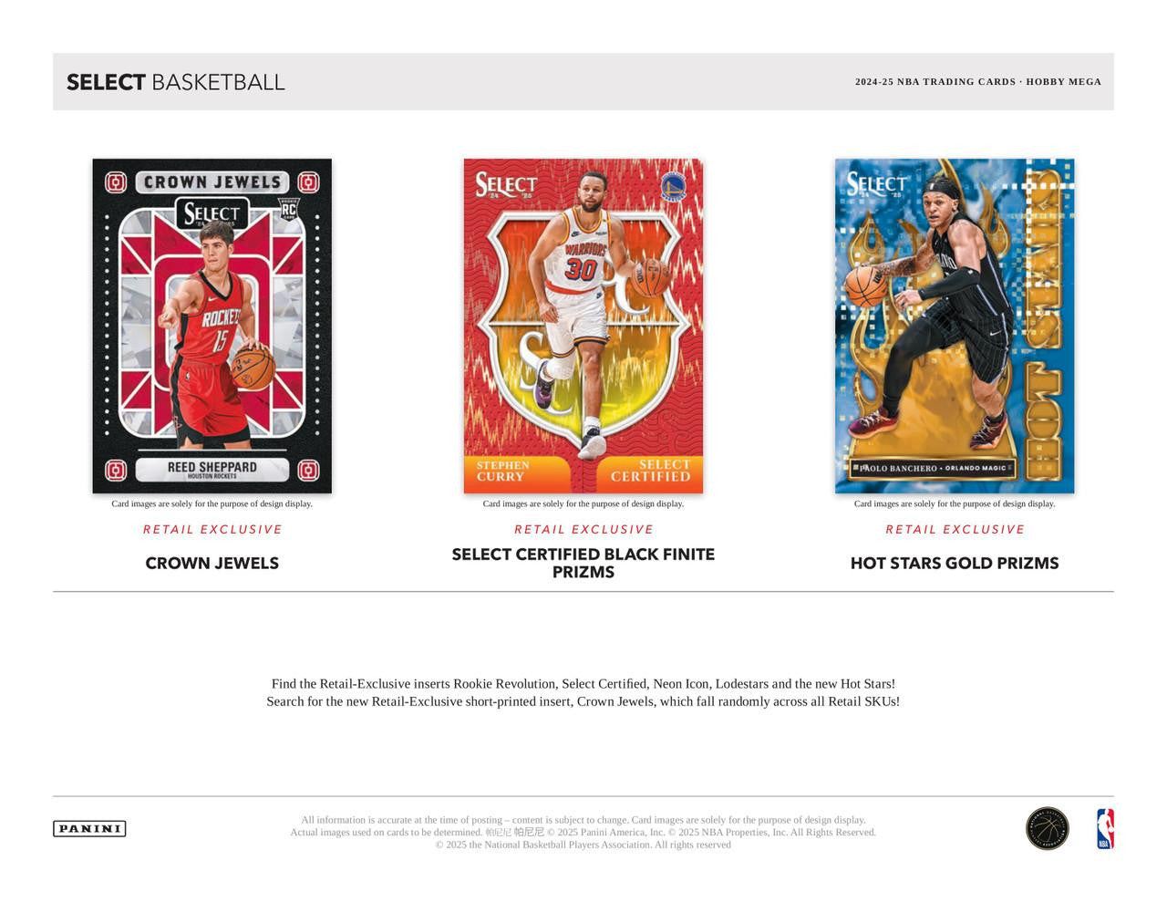 PRE-ORDER 2024/25 Panini Select Basketball Hobby Mega Box – Mojobreak Shop