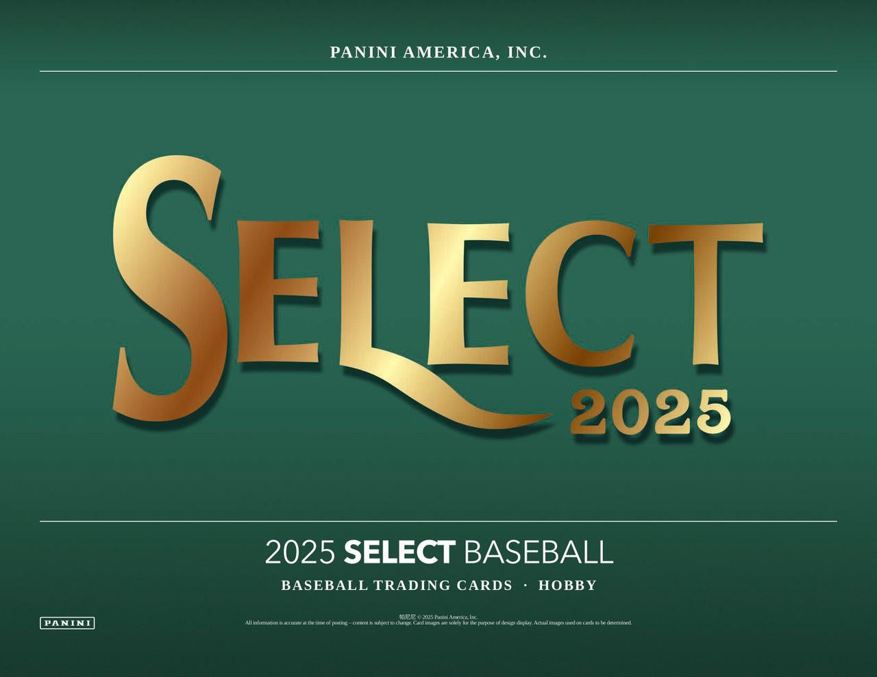 PRE-ORDER 2025 Panini Select Baseball Hobby Box – Mojobreak Shop