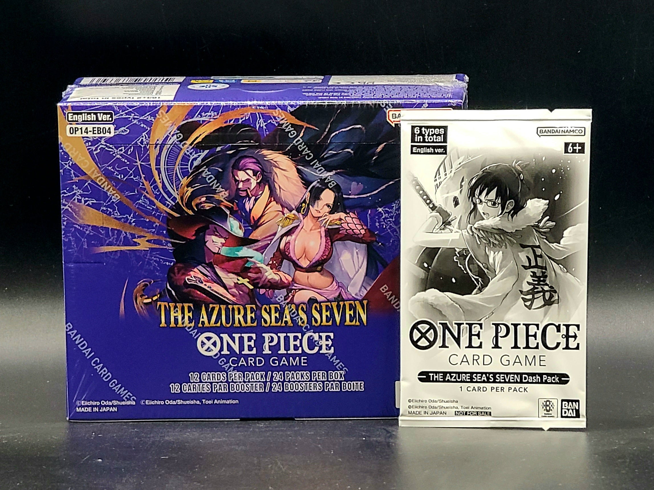 PRE-ORDER One Piece: The Azure Sea's Seven (OP14) Booster Box ...